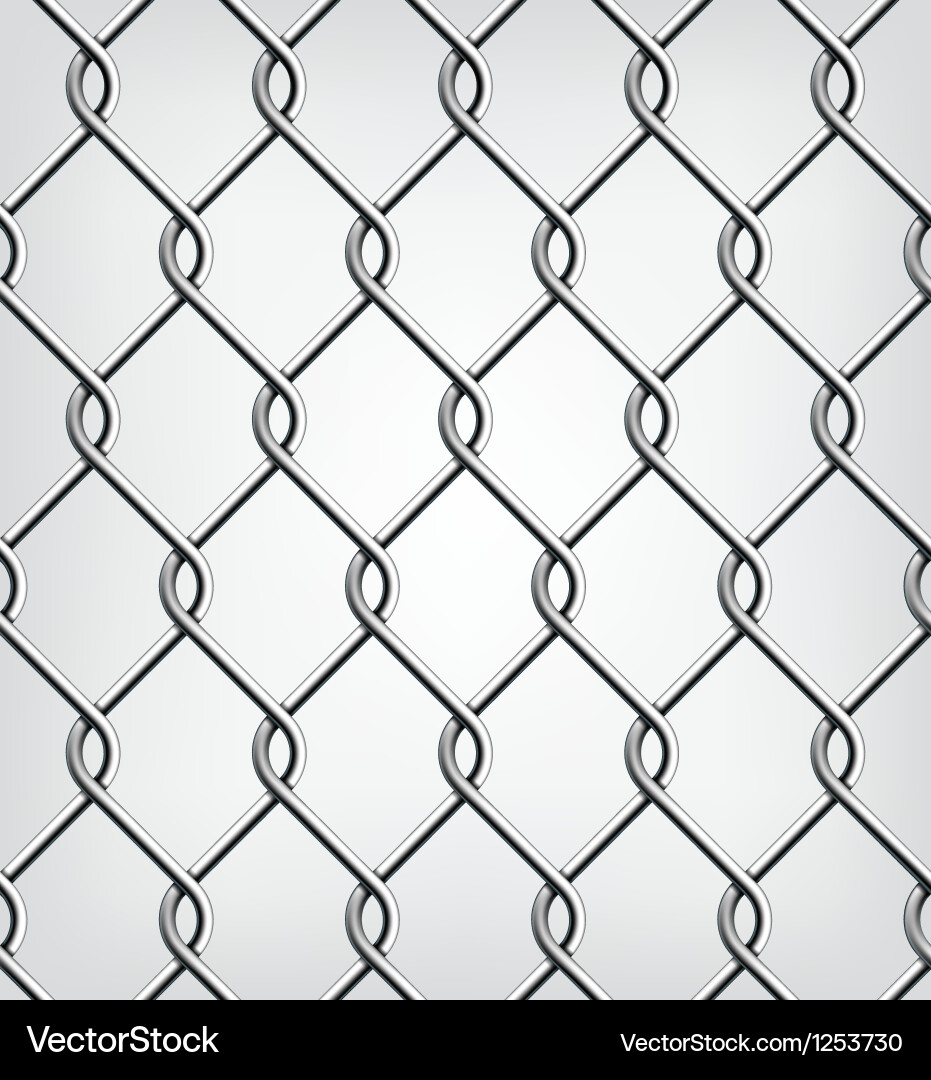 Seamless chain fence Royalty Free Vector Image