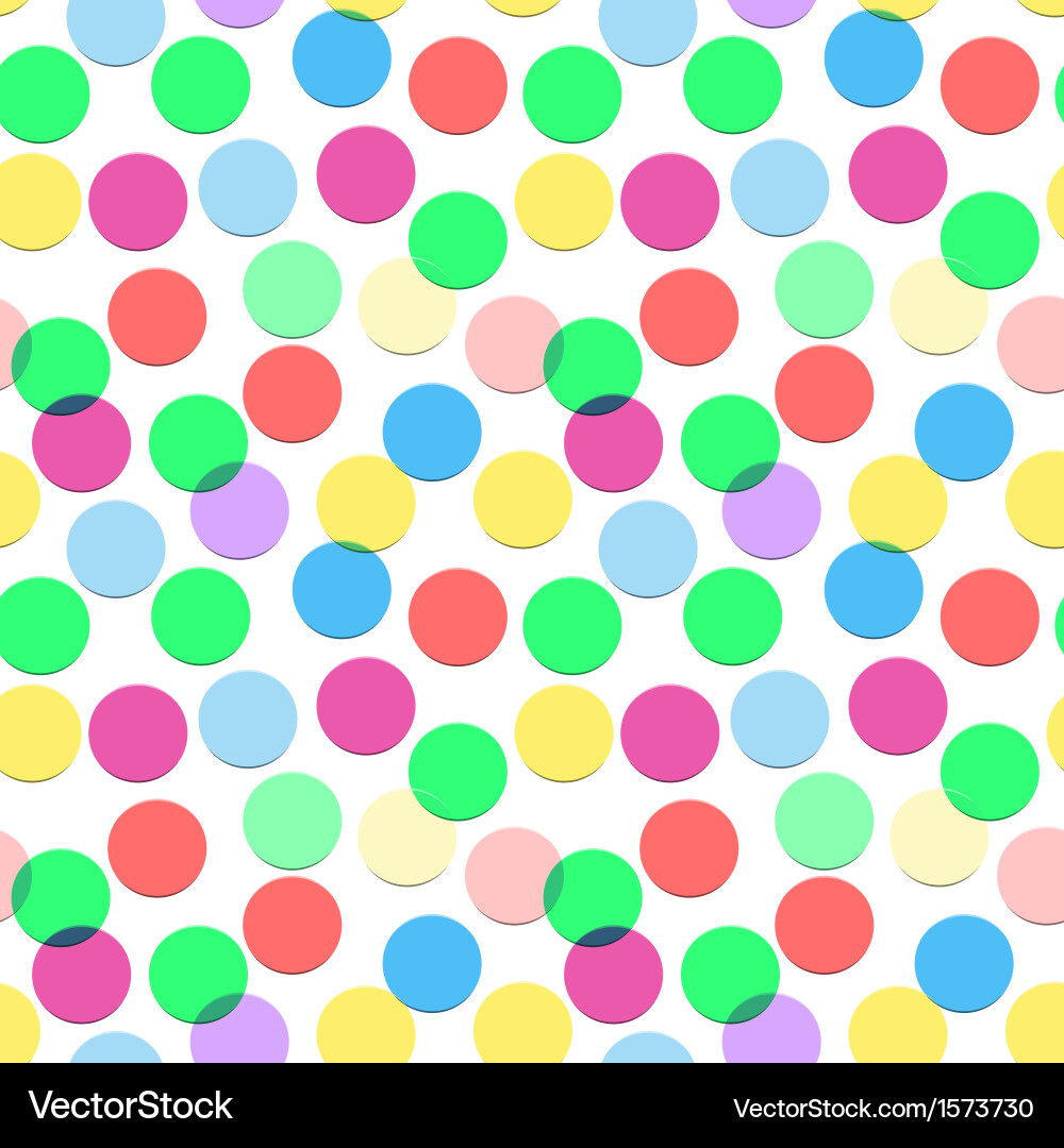 Seamless confetti pattern in candy colors Vector Image
