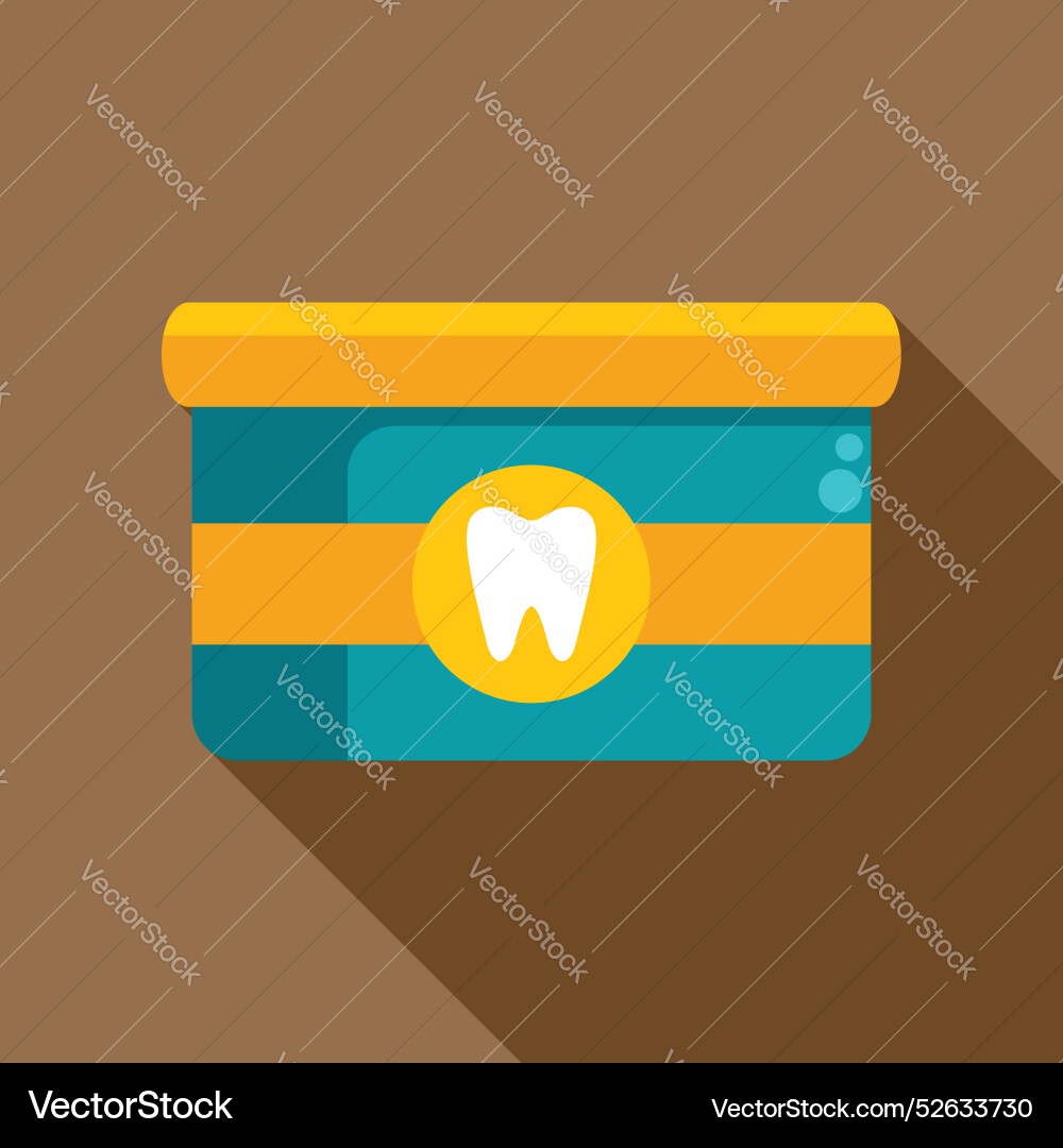 Toothpaste box maintaining oral hygiene Royalty Free Vector
