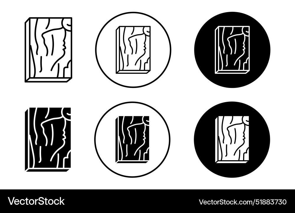 Wood board icon Royalty Free Vector Image - VectorStock