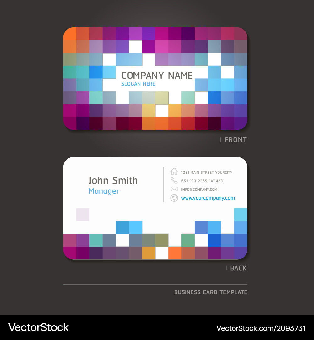 Abstract Business Card Background Royalty Free Vector Image