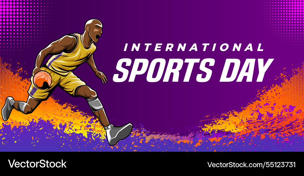 Basketball abstract sports background Royalty Free Vector
