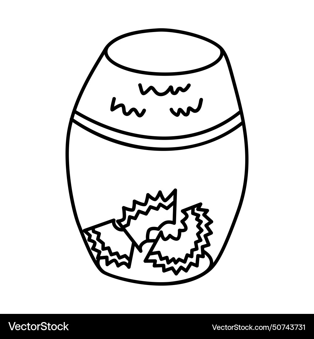 Cute doodle pencil sharpener for drawing studying Vector Image