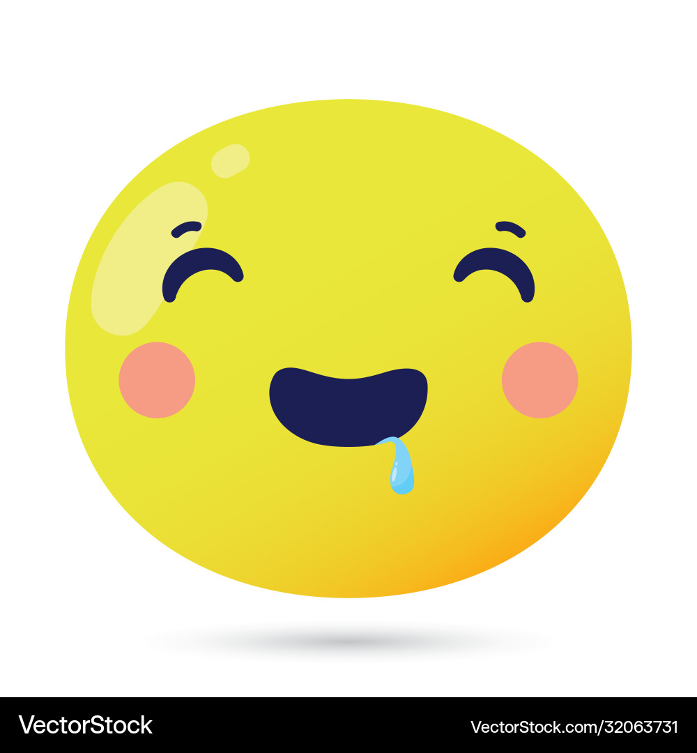 Emoji face dummy funny character Royalty Free Vector Image