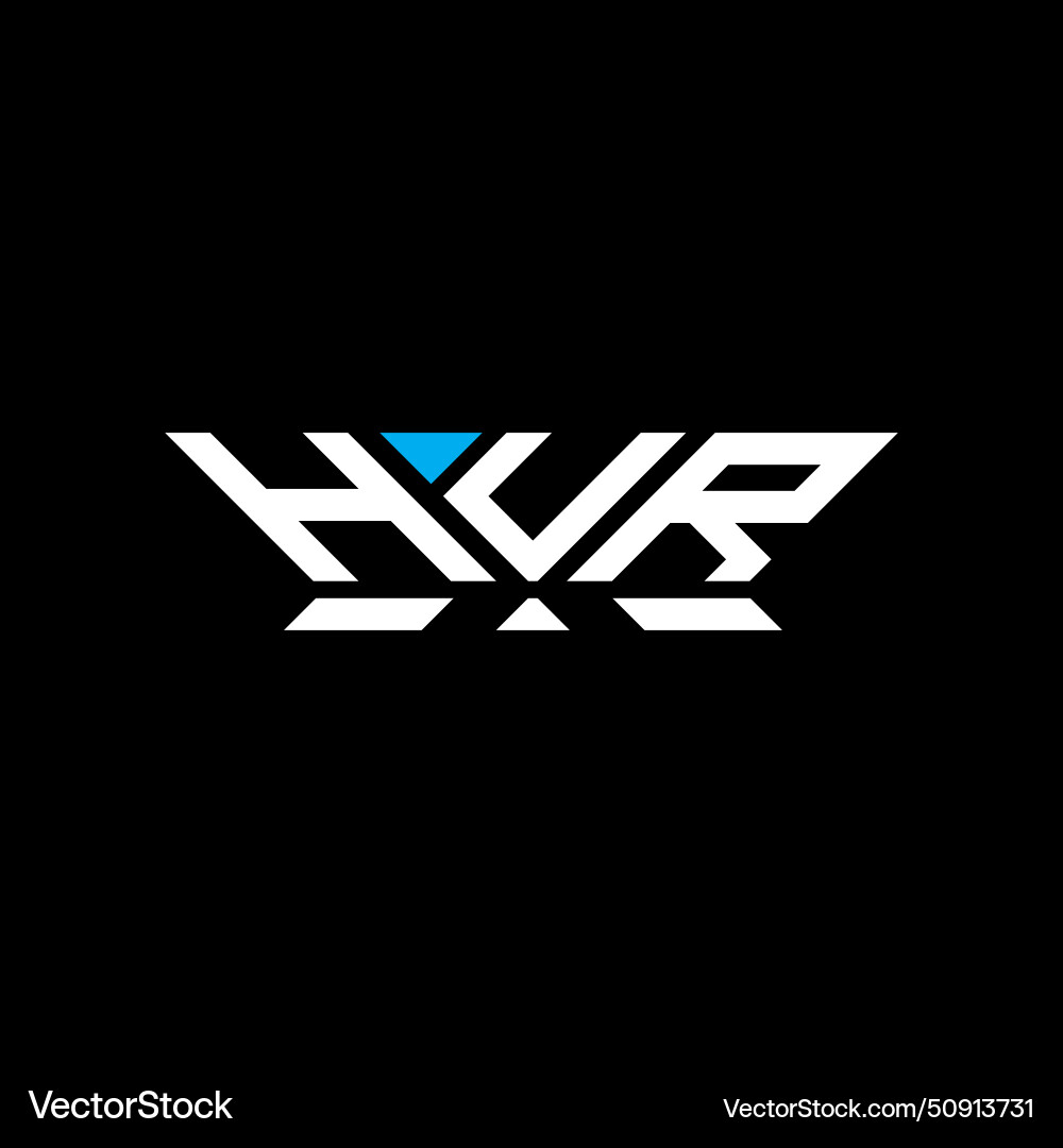 Hur letter logo design simple and modern Vector Image