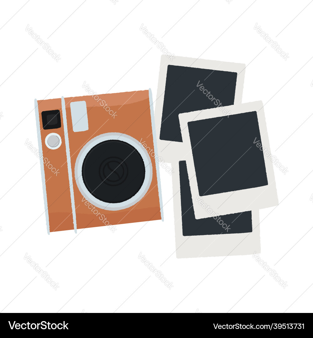 Instant camera icon film Royalty Free Vector Image