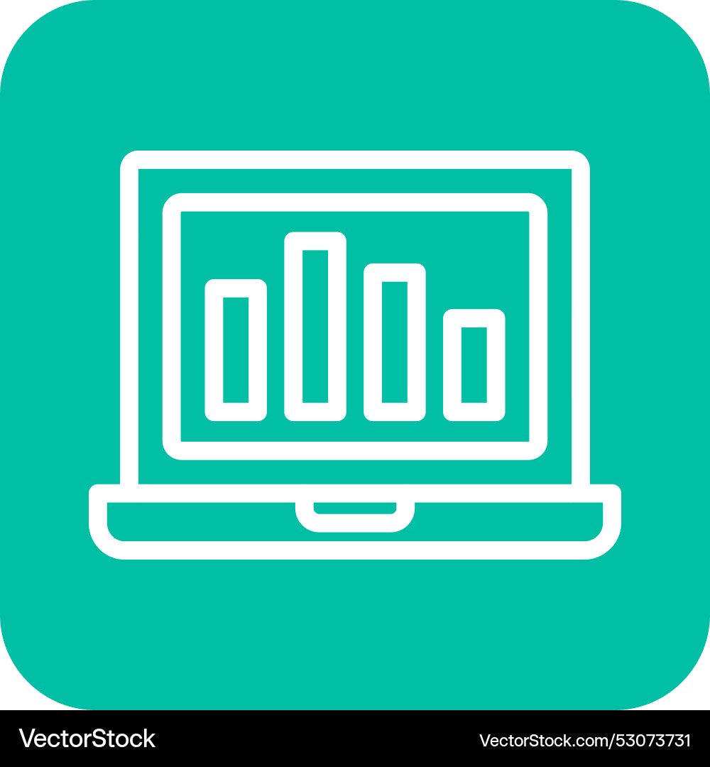 Online graph icon design Royalty Free Vector Image