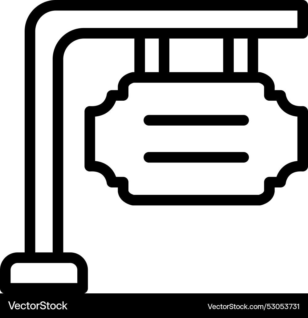 Signboard icon design Royalty Free Vector Image