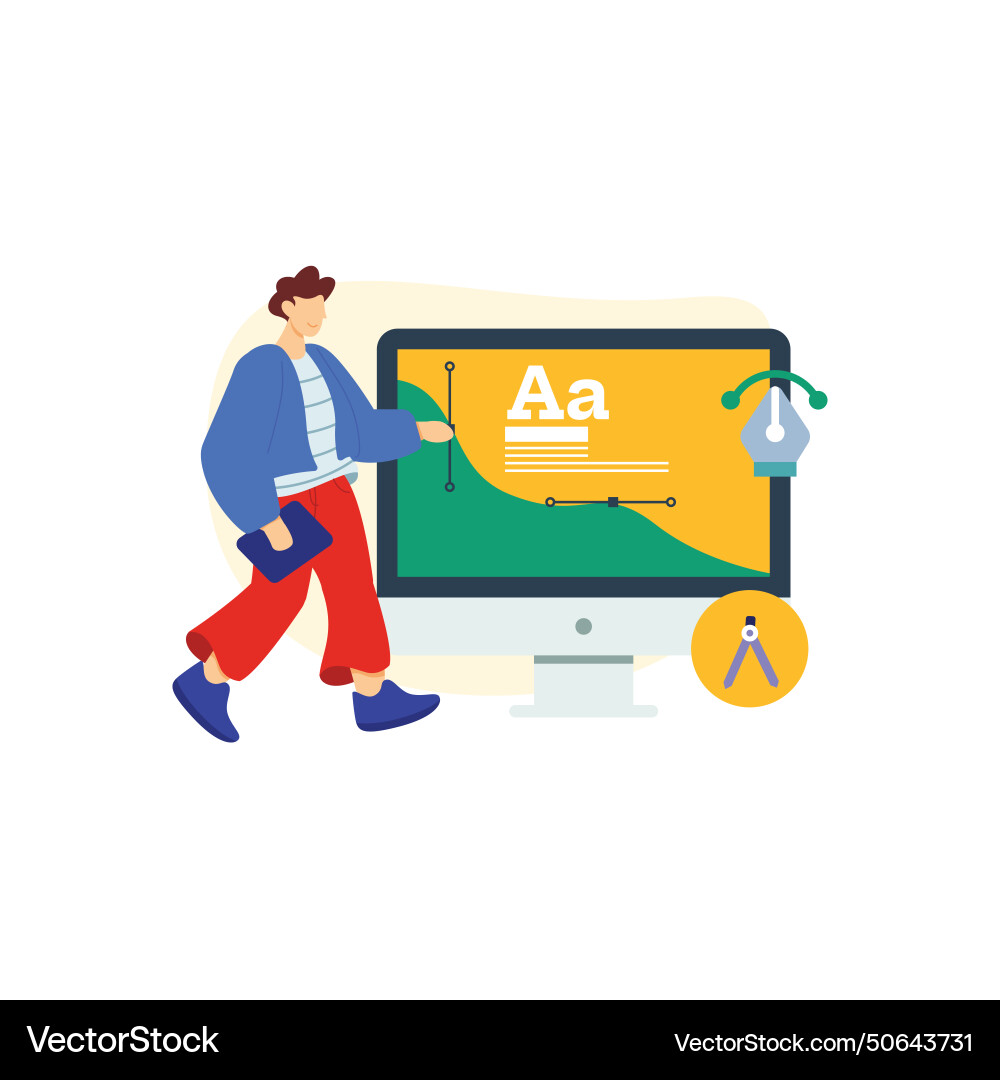 Web designer Royalty Free Vector Image - VectorStock