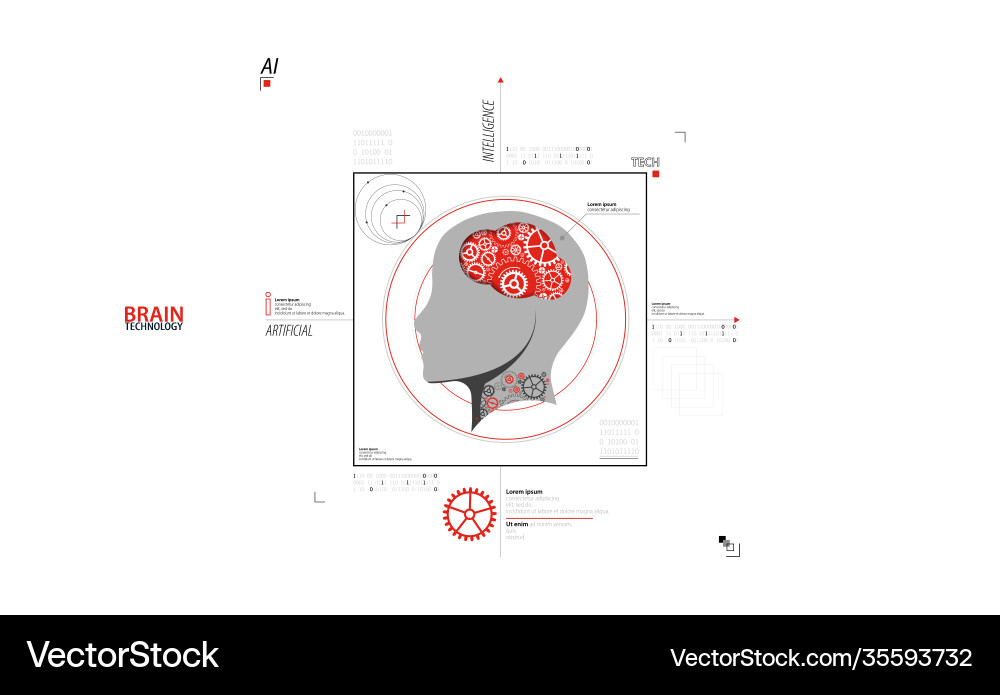 Artificial Intelligence Technology Concept Vector Image