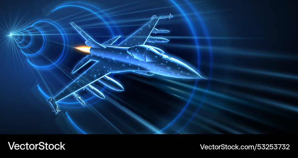 High-Speed Fighter Jet Royalty Free Vector Image