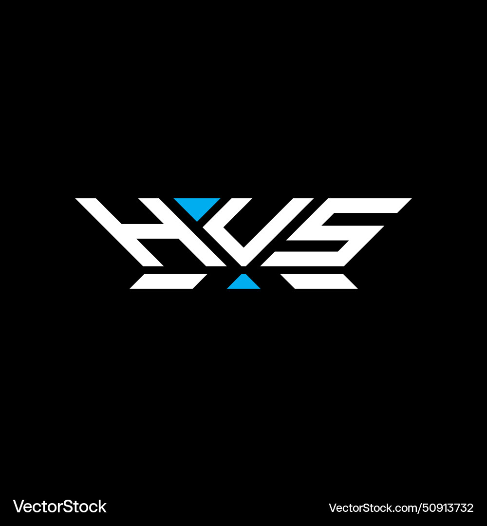 Hus letter logo design simple and modern Vector Image