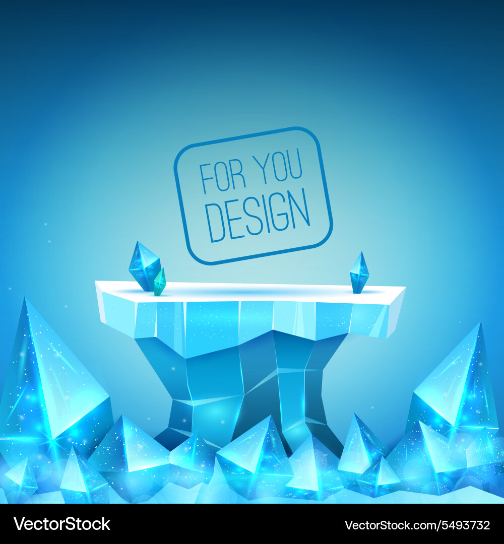 Ice backdrop Royalty Free Vector Image - VectorStock
