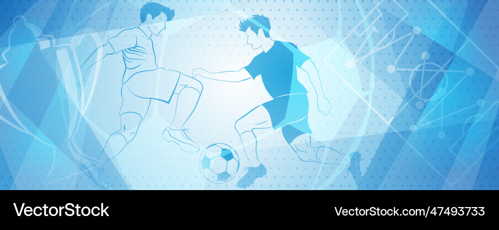 Abstract soccer background Royalty Free Vector Image