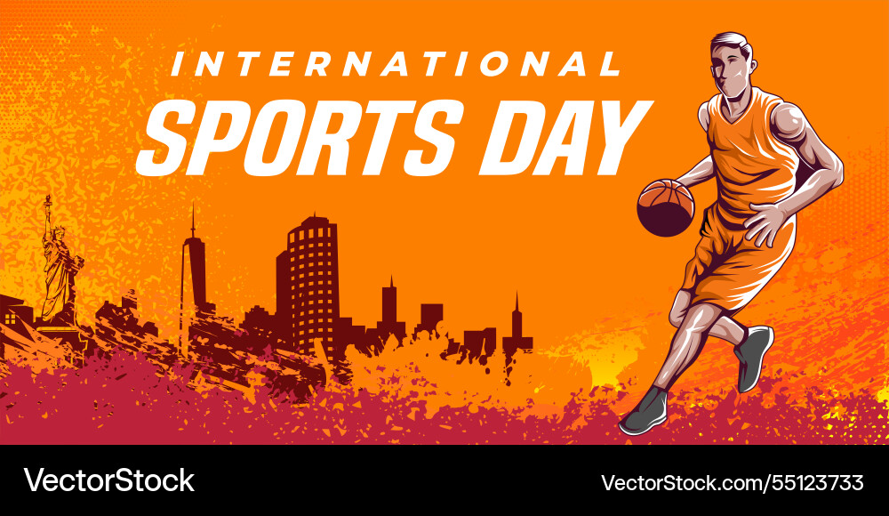 Basketball abstract sports background Royalty Free Vector