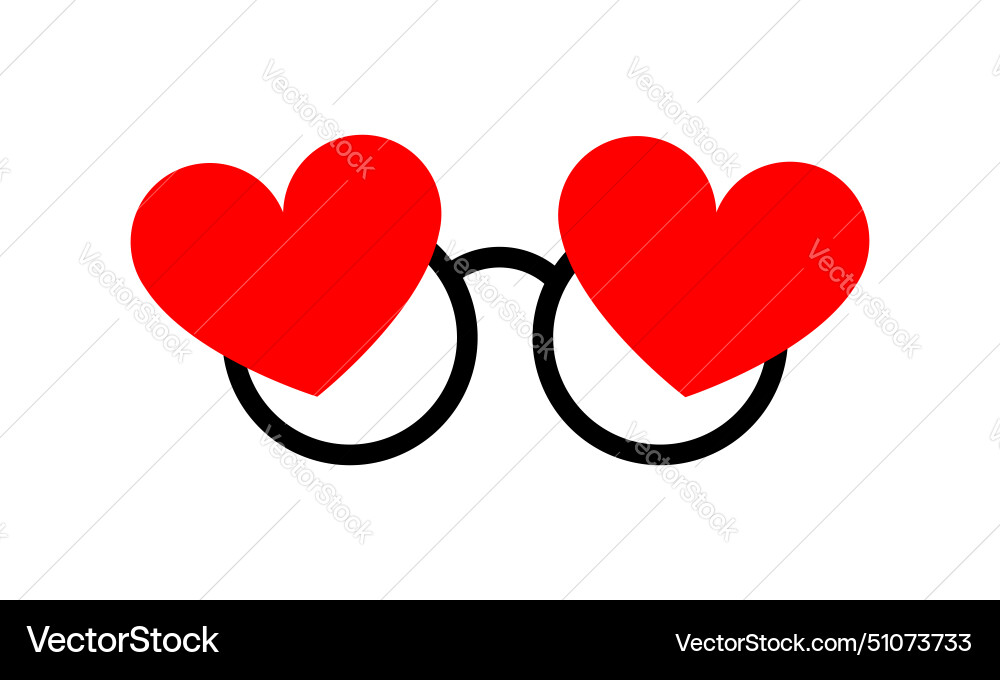 Heart icon amorous look romance simple symbol Vector Image
