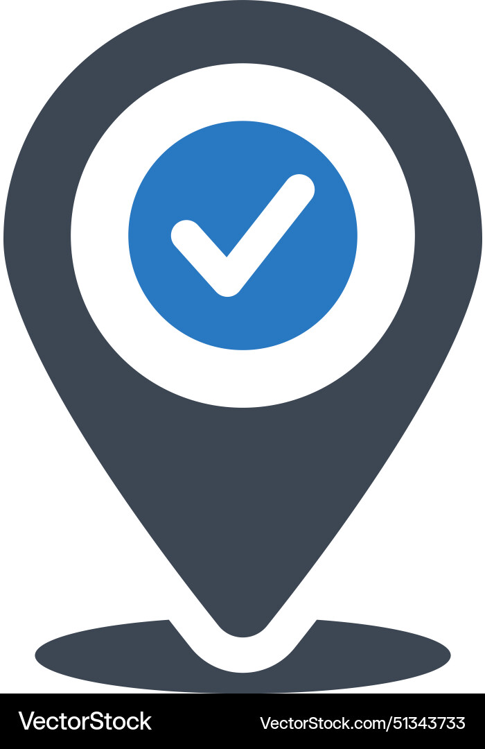 Location checkup icon Royalty Free Vector Image