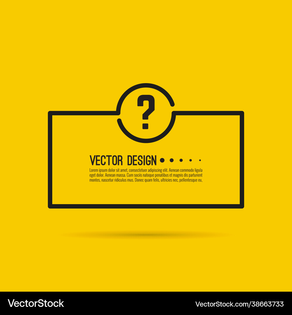 Question mark icon Royalty Free Vector Image - VectorStock