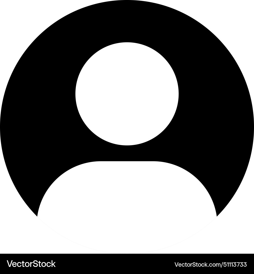 User profile icon social media Royalty Free Vector Image