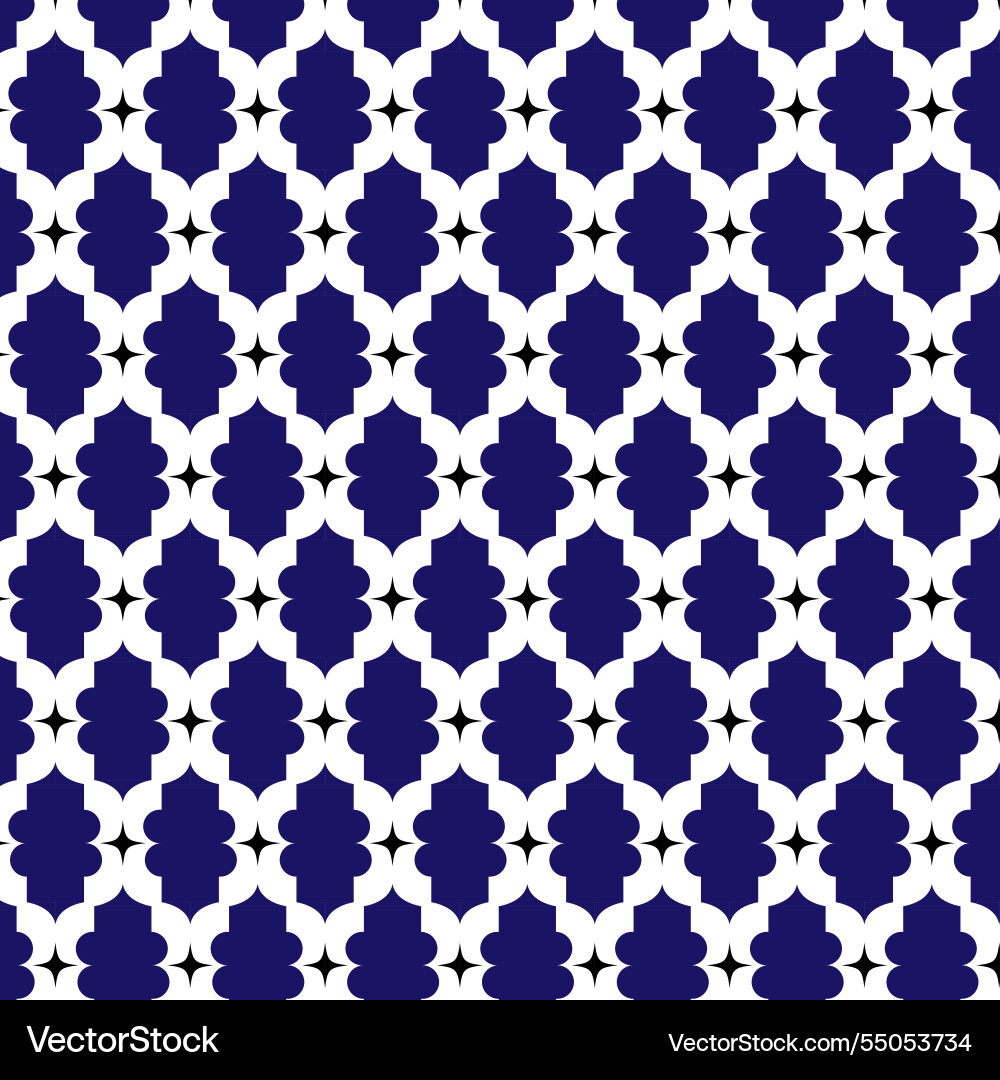 Elegant indigo and white geometric pattern design Vector Image