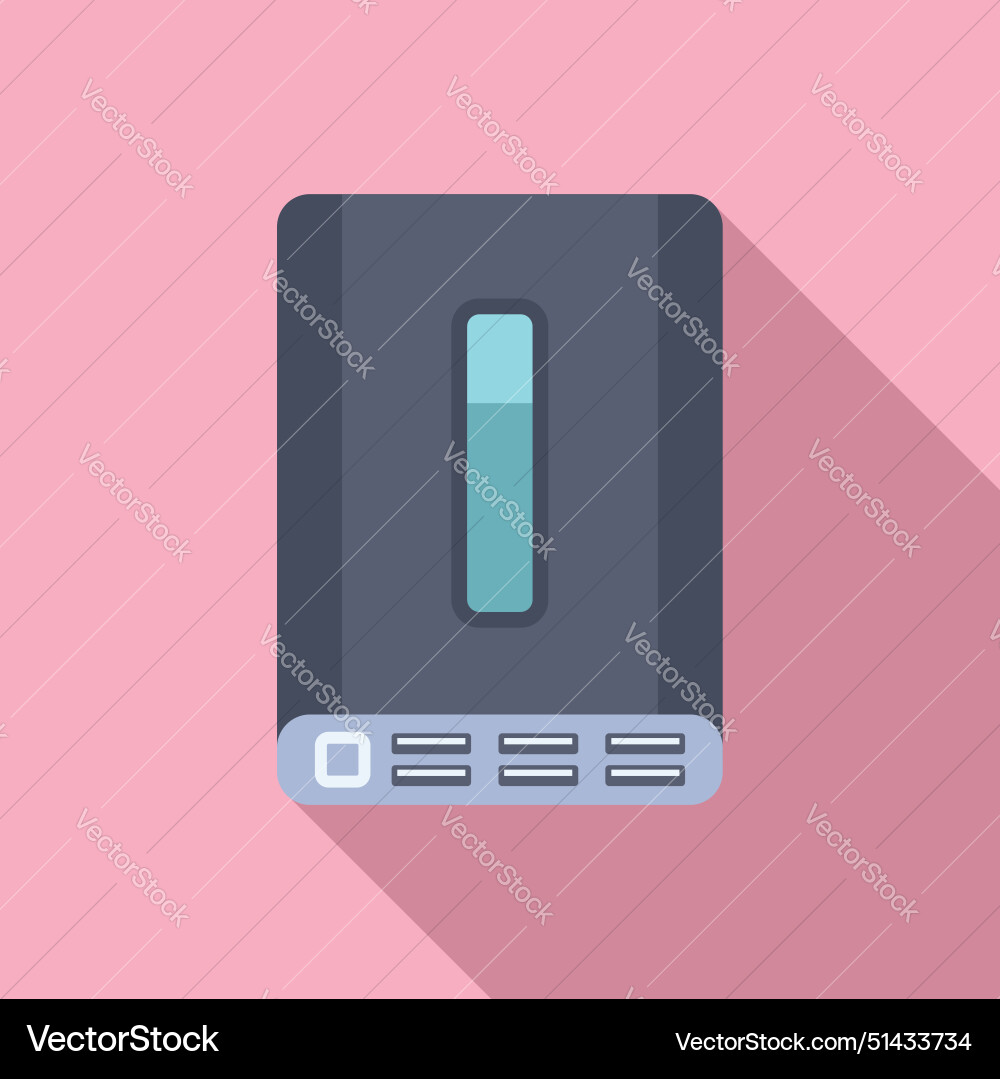 Flat design of a power bank Royalty Free Vector Image