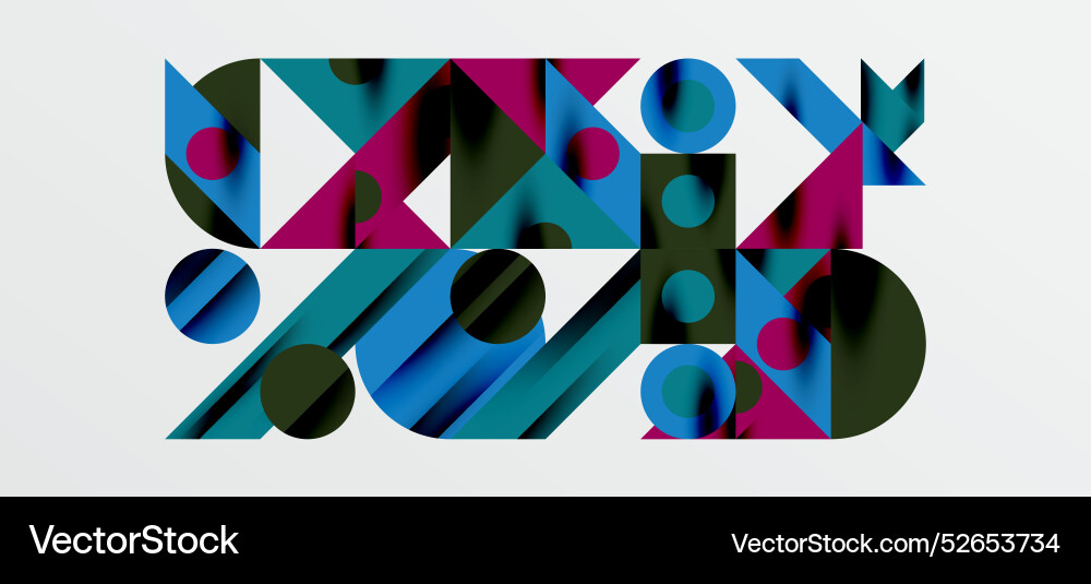 Geometric neo patterns abstract background Vector Image