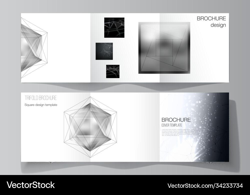 Layout square format covers design Royalty Free Vector Image