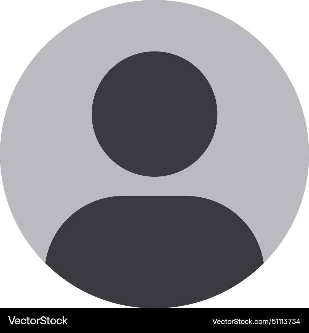 User profile icon social media Royalty Free Vector Image