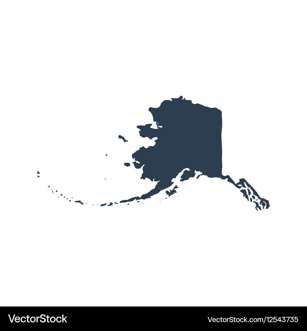 Alaska State Map Royalty Free Vector Image - VectorStock