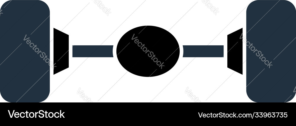 Car rear axle icon Royalty Free Vector Image - VectorStock