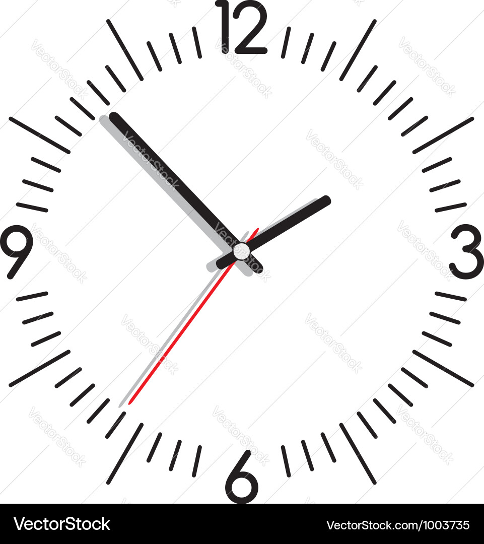 Clock Royalty Free Vector Image - VectorStock