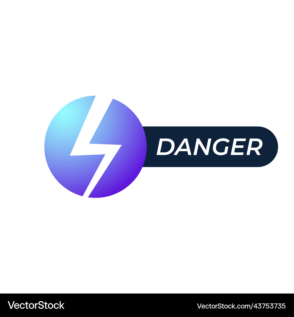 Lightning electric power logo design element Vector Image