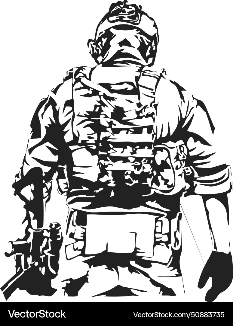 Soldier broke Royalty Free Vector Image - VectorStock Soldier broke Royalty Free Vector Image - VectorStock