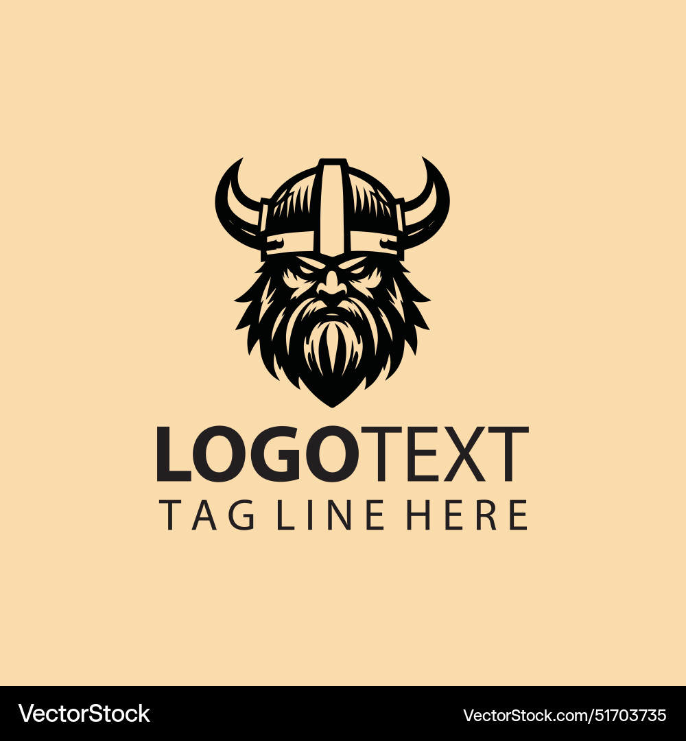 Viking warrior logo Royalty Free Vector Image - VectorStock
