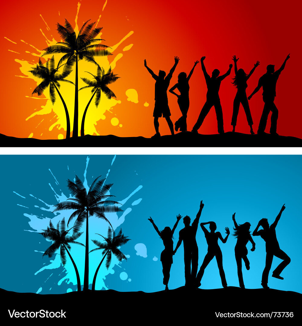 Beach party Royalty Free Vector Image - VectorStock