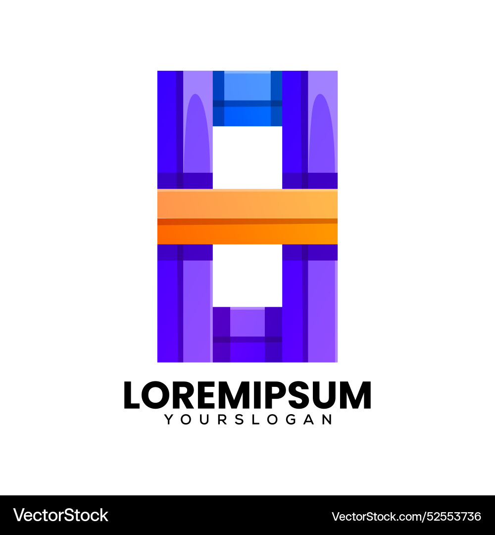 Creative number 8 colorful icon logo design Vector Image