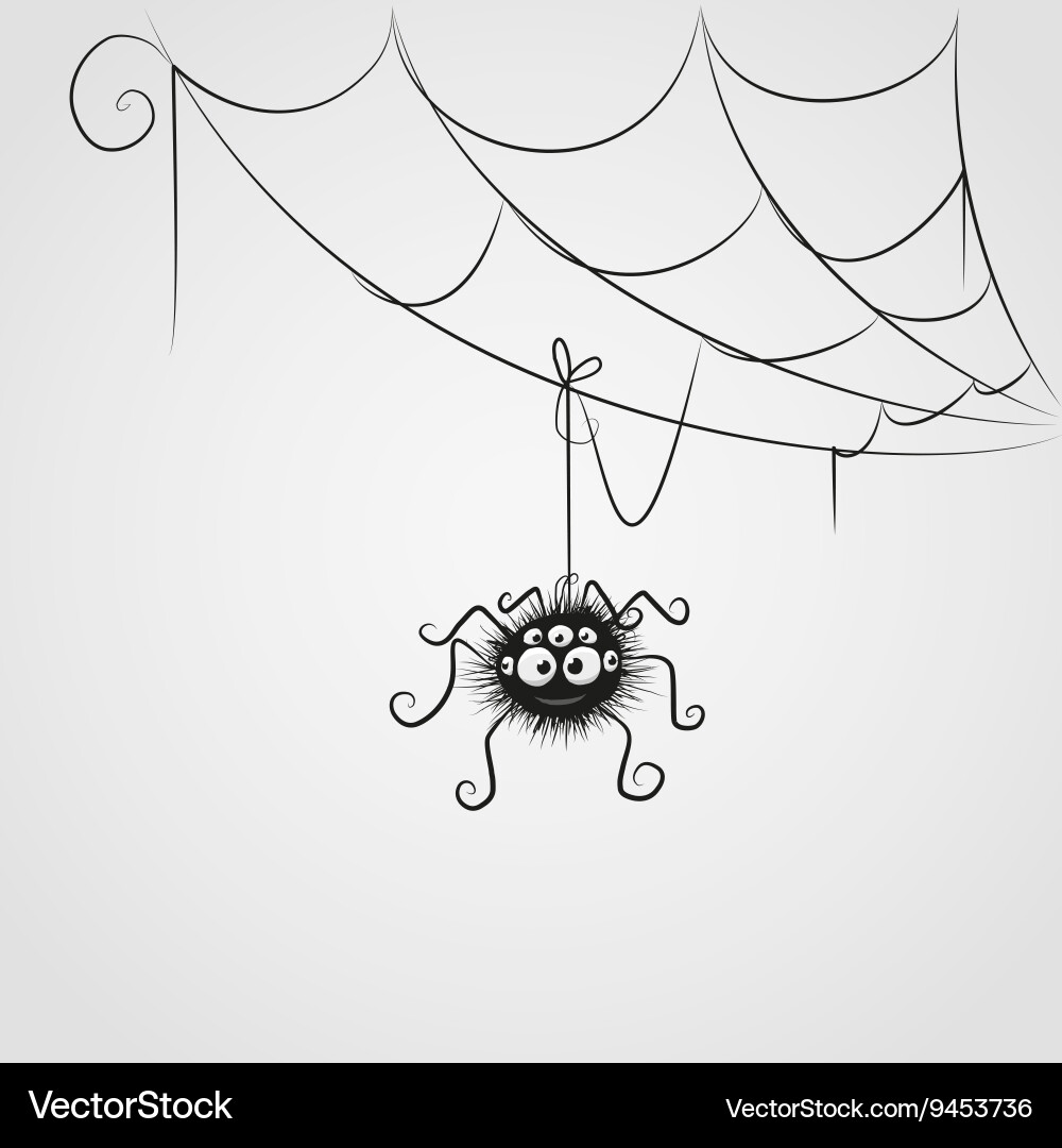 Cute spider Royalty Free Vector Image - VectorStock