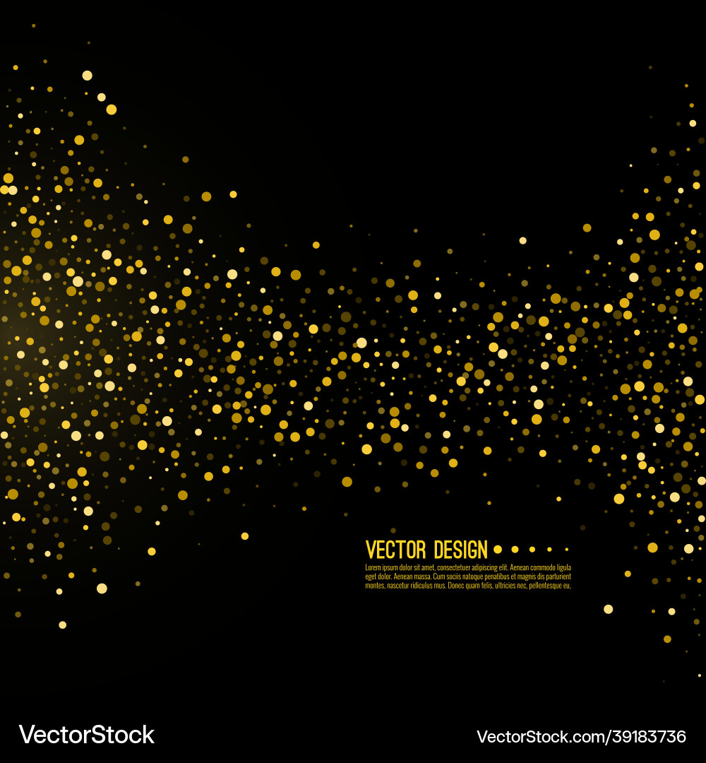 Yellow glitter texture Royalty Free Vector Image