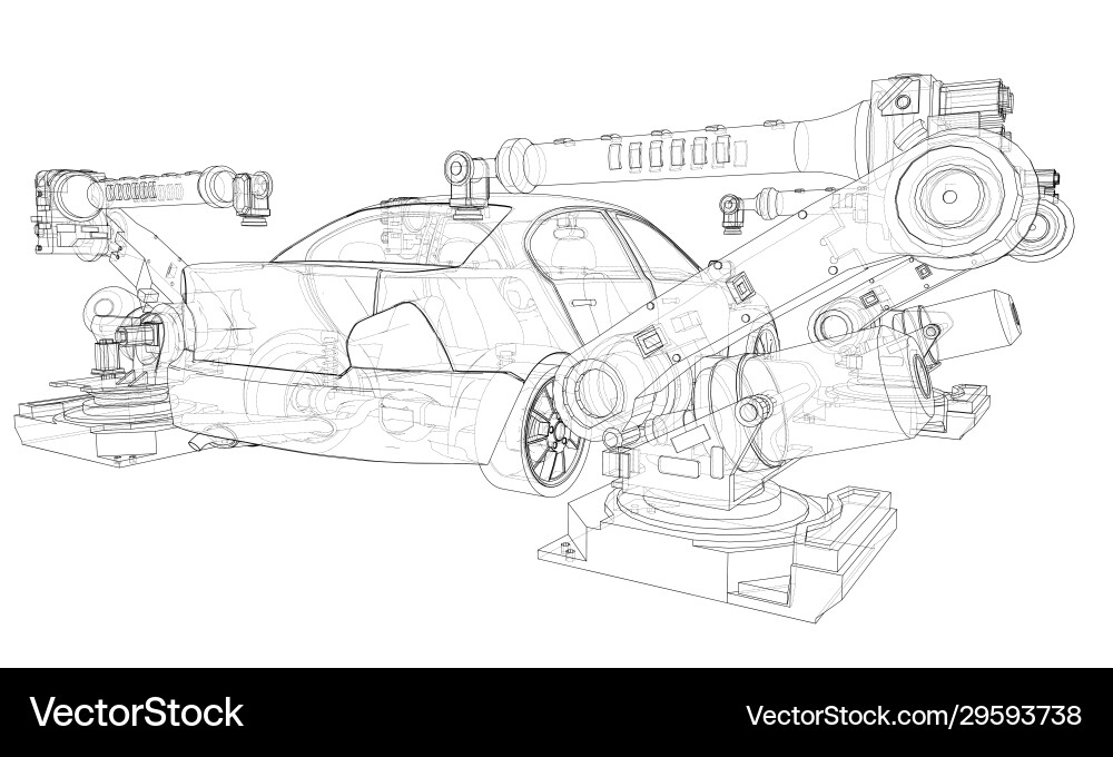 Assembly motor vehicle Royalty Free Vector Image