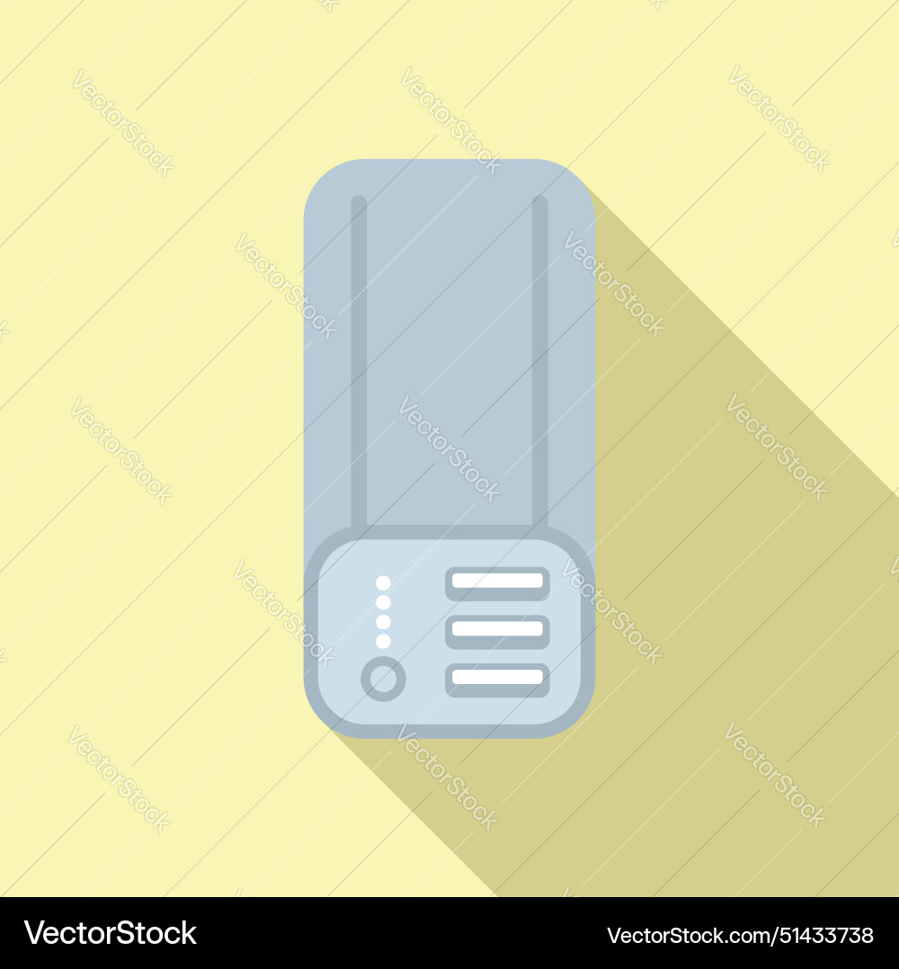 Flat design of a modern router Royalty Free Vector Image