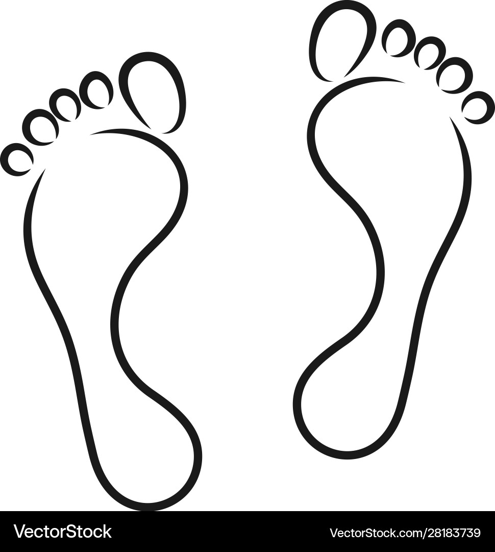 Footprints Royalty Free Vector Image - VectorStock