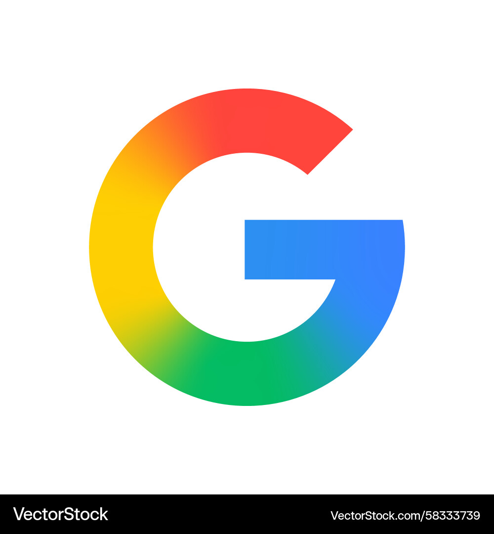 Google logo icon Royalty Free Vector Image - VectorStock