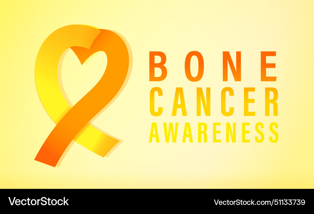 Sarcoma and bone cancer awareness month in july Vector Image