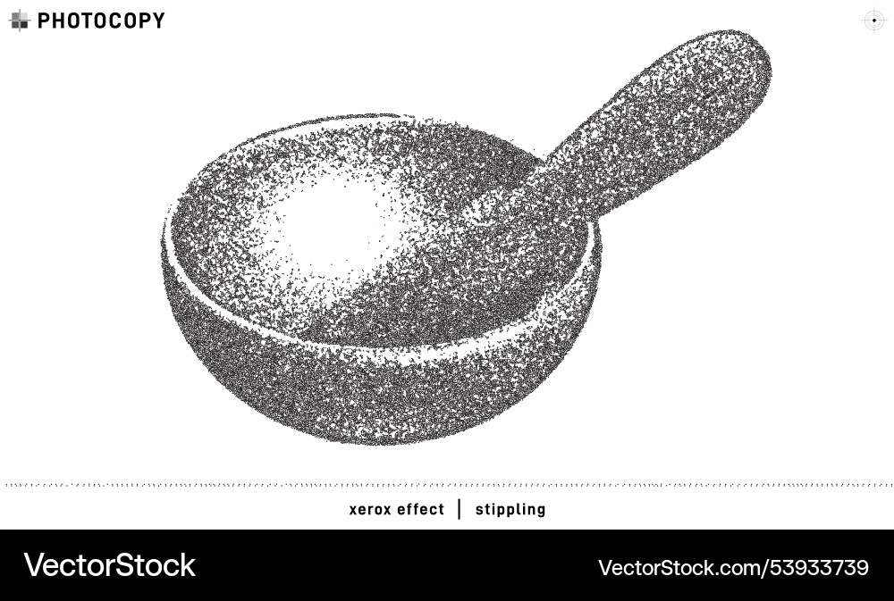 Stippling with photocopy effect Royalty Free Vector Image