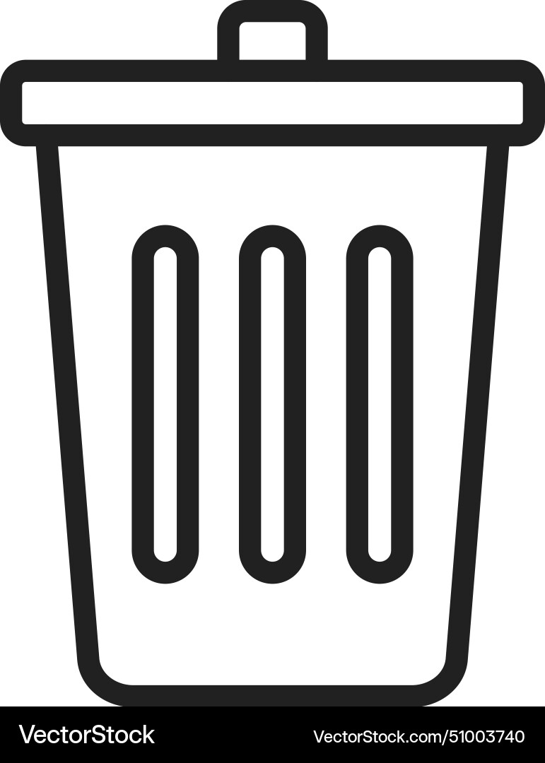 Bin icon image Royalty Free Vector Image - VectorStock