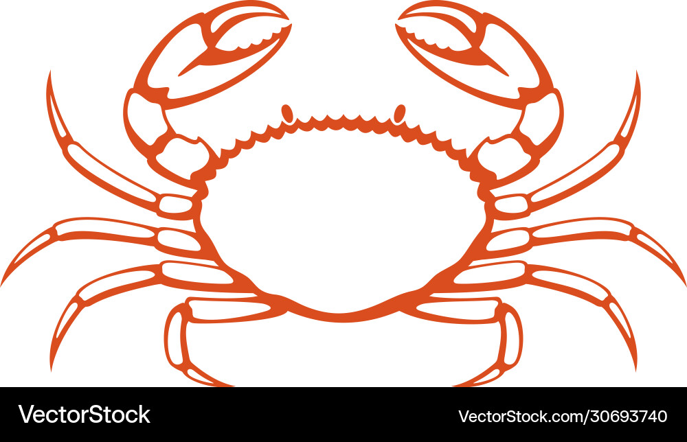 Crab Royalty Free Vector Image - VectorStock