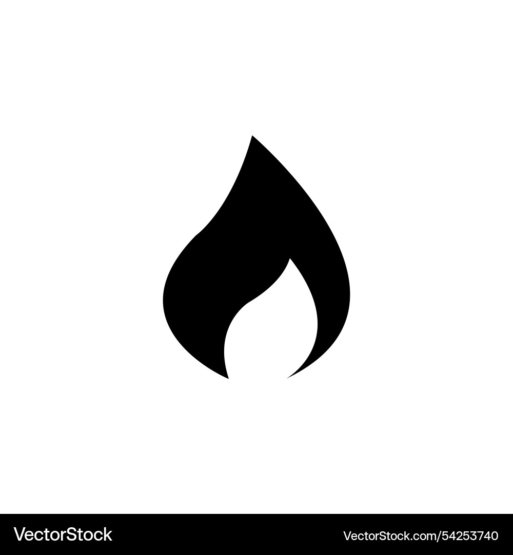 Fire flame icon Royalty Free Vector Image - VectorStock
