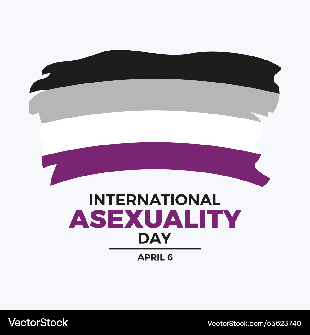 International asexuality day poster Royalty Free Vector