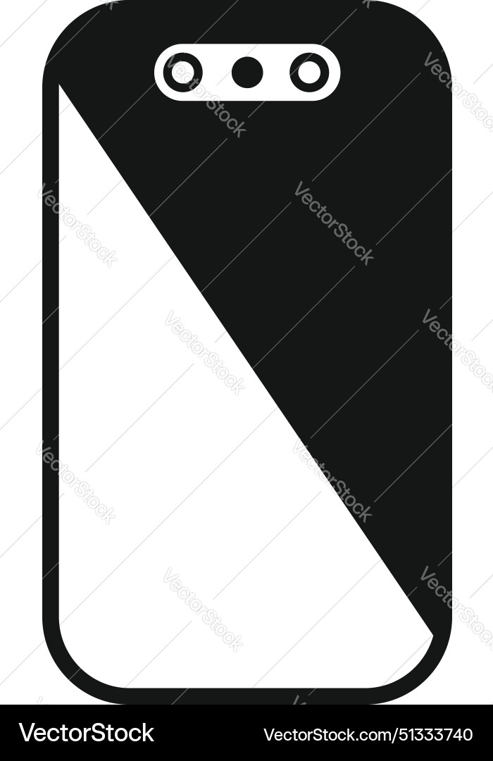 Smartphone icon with blank screen Royalty Free Vector Image