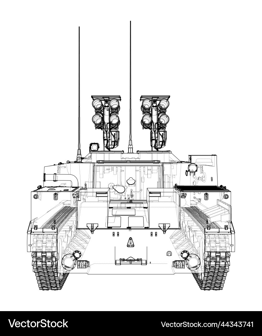Anti-tank armored car Royalty Free Vector Image